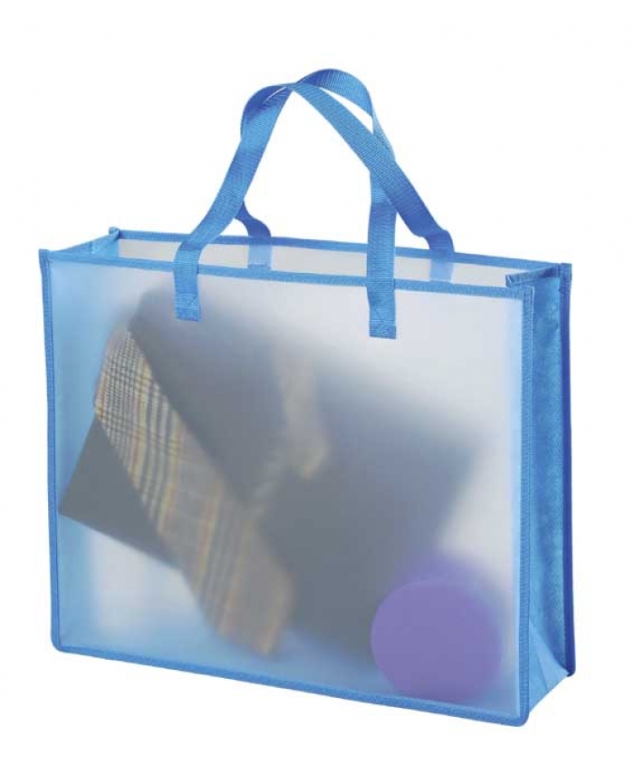 Borsa in plastica trasparente